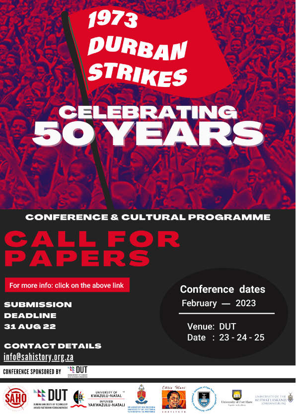 1973 Durban Strikes Celebrating 50 Years Conference - Papers Submitted ...
