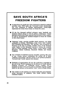 Save South Africas freedom fighters | South African History Online