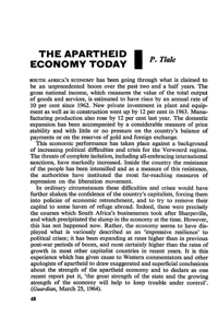 The apartheid economy today | South African History Online