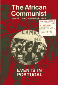 The African Communist No 58, Third Quarter 1974 | South African History ...