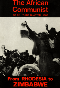 The African Communist No 82, Third Quarter 1980 | South African History ...