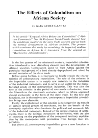 The effects of colonialism on African society | South African History ...