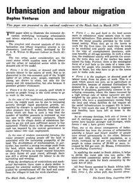 Urbanisation and labour migration | South African History Online