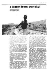 A letter from Transkei | South African History Online