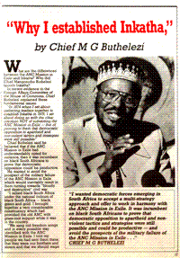 'Why I established Inkatha' | South African History Online