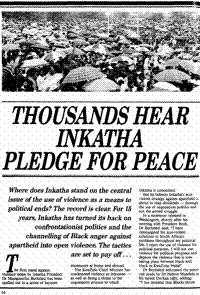 Thousands hear Inkatha pledge for peace | South African History Online