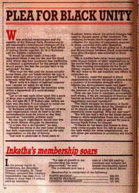 Plea for Black unity | South African History Online