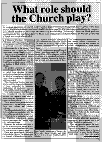 What role should the Church play? | South African History Online