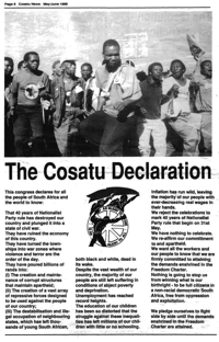 The Cosatu Declaration | South African History Online