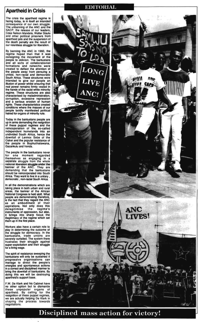 Editorial: Apartheid in crisis | South African History Online