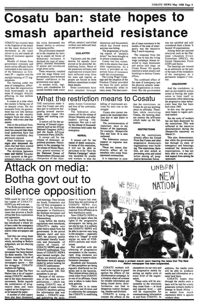 What the restriction means to Cosatu | South African History Online