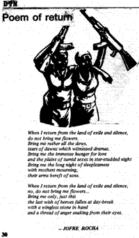 Poem of return | South African History Online