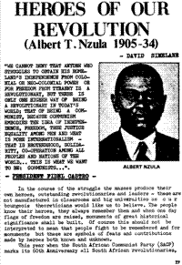 Heroes of our revolution: Albert T Nzula (1905-34) | South African ...