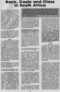 Race, caste and class in South Africa | South African History Online