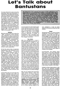 Lets talk about Bantustans | South African History Online