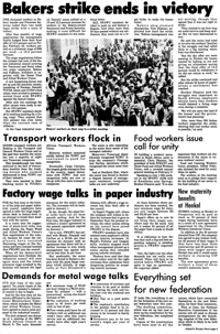Bakers strike ends in victory | South African History Online