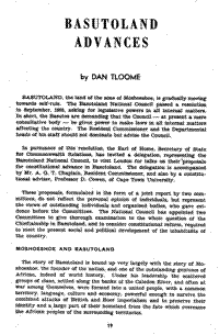 Basutholand advances | South African History Online