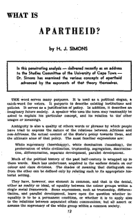 What is apartheid? | South African History Online