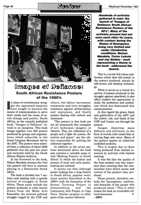 Images of defiance: South African resistance posters of the 1980`s ...