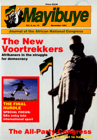 Mayibuye November 1991 | South African History Online