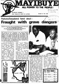 Mayibuye Number 7 1982 Year of unity in action | South African History ...