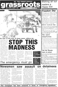 Grassroots Volume 8 Number 4 June 1987 | South African History Online