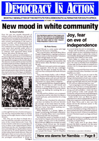 Democracy in Action October 1989 | South African History Online