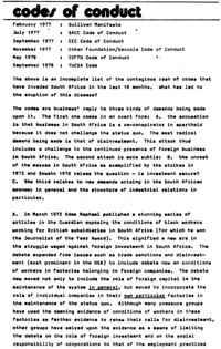 Codes of conduct | South African History Online