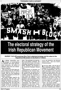 The electoral strategy of the Irish Republican Movement | South African ...