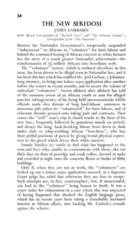 The New serfdom | South African History Online