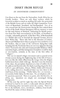 Diary from refuge | South African History Online
