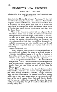 Kennedys new frontier | South African History Online