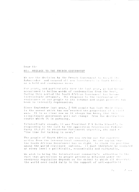 Letter from Murphy Morobe | South African History Online