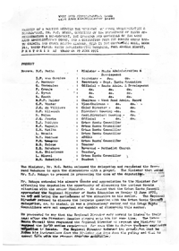 Minutes of a Meeting between the Minister of Bantu Administration and ...