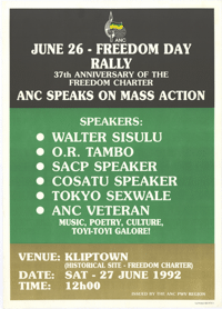 ANC : June 26 - Freedom Day Rally | South African History Online