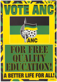 Vote ANC for free quality education | South African History Online