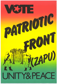 Vote Patriotic Front (ZAPU): unity and peace | South African History Online