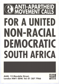 Anti-Apartheid Movement calls for a united non-racial democratic South ...