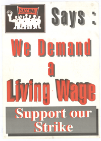 SACCAWU says: we demand a living wage support our strike | South ...