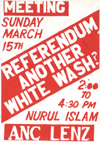 Referendum another white wash? | South African History Online