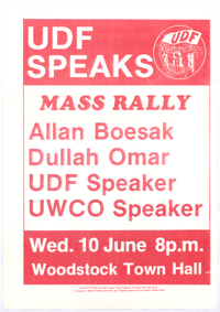 UDF speaks | South African History Online