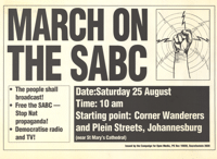 March on the SABC | South African History Online