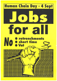 Human chain day: 4th Sept: jobs for all | South African History Online