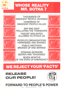 Whose Reality Mr. Botha? | South African History Online