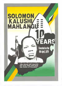 Solomon Kalushi Mahlangu: 10 years | South African History Online