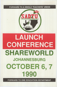 Forward to a single teacher union: SADTU launch conference | South ...