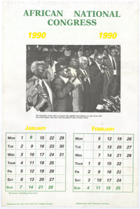 African National Congress 1990 calendar | South African History Online