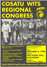 COSATU WITS Regional Congress | South African History Online