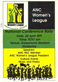 ANC Womenss League : National Conference Ral | South African History Online