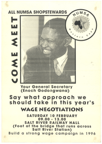 NUMSA Western Cape meeting | South African History Online